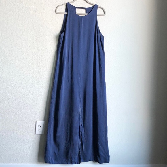 lunya | Intimates & Sleepwear | Lunya Navy Blue Silk Front Slit Pocket ...